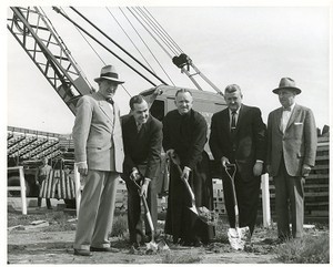 McHugh Forum exterior: groundbreaking with John King, Charles W. O ...
