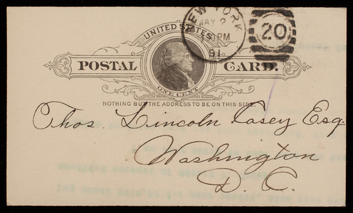 E. H. Pullen to Thomas Lincoln Casey, May 2, 1891 - Digital Commonwealth
