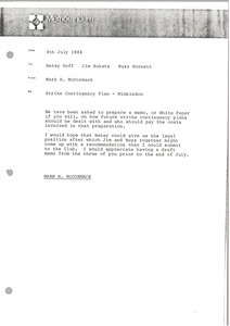 Memorandum from Mark H. McCormack to Betsy Goff - Digital Commonwealth