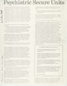 Psychiatric secure units - Digital Commonwealth