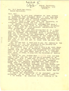 Letter from Thomas W. Turner to Emmett J. Scott - Digital Commonwealth