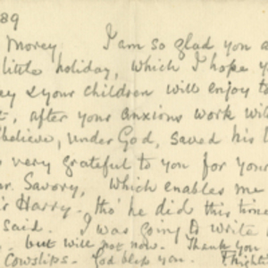 Letter from Florence Nightingale to Mr. Morey - Digital Commonwealth