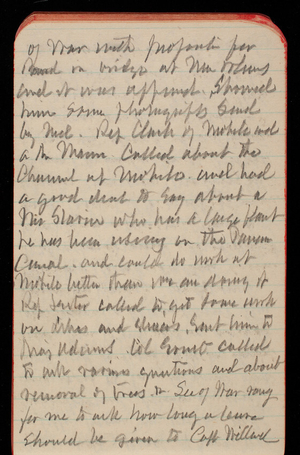 Thomas Lincoln Casey Notebook, April 1890-June 1890, 65, of War with ...