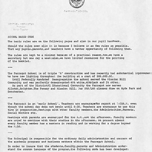 Correspondence from Principal George J. Hermiston containing the school ...