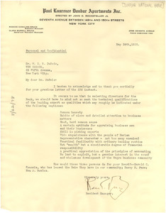 Letter from Roscoe Conkling Bruce to W. E. B. Du Bois - Digital ...