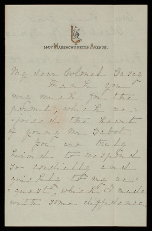 Elizabeth Lyman to Thomas Lincoln Casey, February 17, 1885 - Digital ...