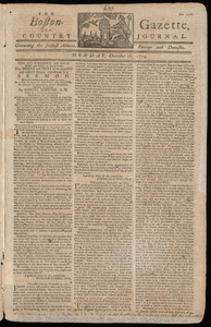 The Boston-Gazette, and Country Journal, 26 December 1774 - Digital ...