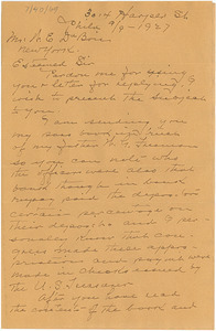 Letter from W. L. Freeman to W. E. B. Du Bois - Digital Commonwealth