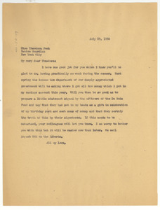 Letter from W. E. B. Du Bois to Theodora Peck - Digital Commonwealth