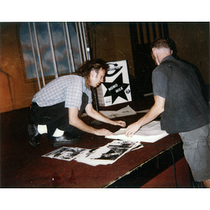 Abe Rybeck, left, and another man - Digital Commonwealth
