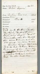 Tewksbury Almshouse Intake Record: Bryson, Robert - Digital Commonwealth