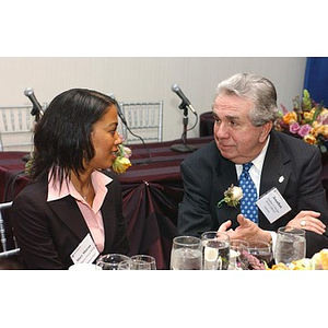 Mary Sharon Owens and Jonathan Noonan converse at The National Council ...