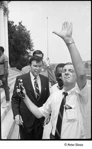 Bill Baird press conference at the University of Maryland: photographer ...