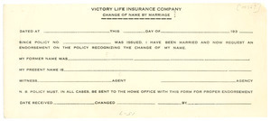 Victory Mutual Life Insurance Company application for change of name by ...