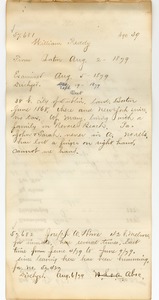 Tewksbury Almshouse Intake Record: Reddy, William - Digital Commonwealth