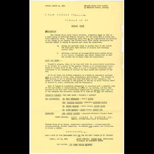 Program notes for Freedom House Civic Center forum, Sunday at 8 ...