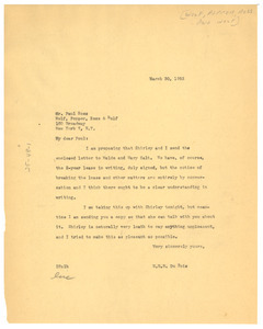 Letter from W. E. B. Du Bois to Wolf, Popper, Ross and Wolf - Digital ...