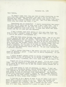 Letter from Judi Chamberlin to Debbie - Digital Commonwealth