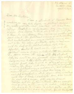 Letter from Joseph Walker to W. E. B. Du Bois - Digital Commonwealth