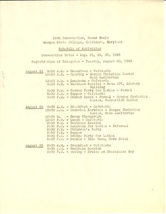 Sigma Pi Phi Grand Boulé Convocation schedule - Digital Commonwealth