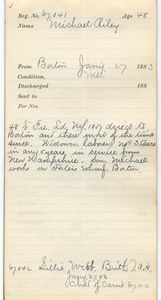 Tewksbury Almshouse Intake Record: Webb, Lillie - Digital Commonwealth