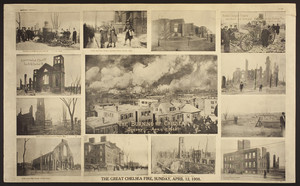 Montage of photographs of the Great Chelsea Fire, Chelsea, Mass., Apr ...
