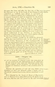 1792 Chap. 0082 An Act To Suspend In Certain Cases The Operation Of An ...