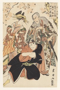 Sukeroku: Flower of Edo, in a scene from a kabuki theater production ...