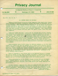 Privacy Journal - Digital Commonwealth