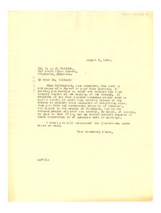 Letter from W. E. B. Du Bois to W. A. J. Bullock - Digital Commonwealth