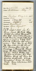 Tewksbury Almshouse Intake Record: Riley, Bartholomew - Digital ...
