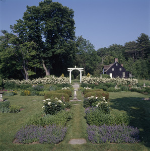 Gardens, gazebo, and cottage, Hamilton House, South Berwick, Maine ...