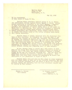 Letter from Sigma Pi Phi Epsilon Boulé to Sigma Pi Phi Zeta Boulé ...