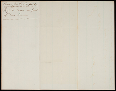 J. A. Garfield to Thomas Lincoln Casey, March 25, 1879 - Digital ...