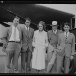 Staff from Peter Bent Brigham Hospital ready to fly in Richard Upjohn ...