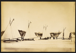 Ice boats. New Hainburg Fleet - Digital Commonwealth