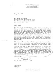 Letter from William T. Ylvisaker to Mark H. McCormack - Digital ...
