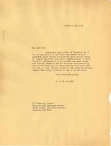 Letter from W. E. B. Du Bois to Jesse Wayman Routté - Digital Commonwealth