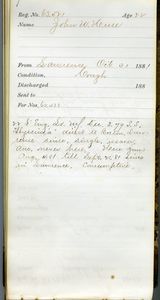 Tewksbury Almshouse Intake Record: Huse, John W. - Digital Commonwealth