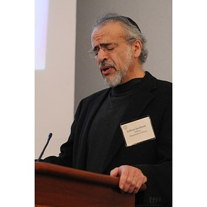 Professor Joshua Jacobson singing at the Holocaust Awareness Breakfast ...
