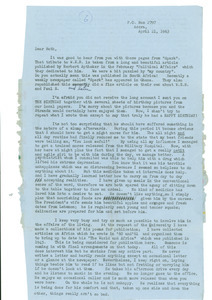 Letter from Shirley Graham Du Bois to Ruth Lazarus - Digital Commonwealth
