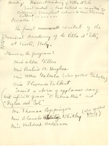 Musical academy of Villa d'Este [draft] - Digital Commonwealth