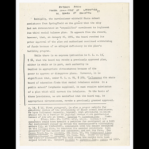 Extracts from School Committee of Springfield, U.S. Board of Education ...