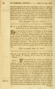 1805 Chap. 0010. An Act To Set Off William Parker, Junior, From The ...