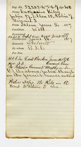 Tewksbury Almshouse Intake Record: Kiley, Julia - Digital Commonwealth