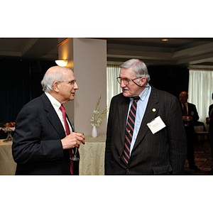 Dean Larry Finkelstein speaking with Joseph Galvin - Digital Commonwealth