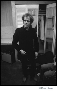 Tim Hardin at the Unicorn Coffee House : Hardin backstage, standing by ...