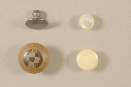 Set of Studs and Cuff Button - Digital Commonwealth