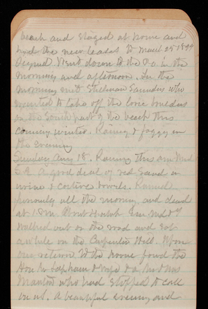 Thomas Lincoln Casey Notebook, August 1895-January 1896, 015, beach and ...