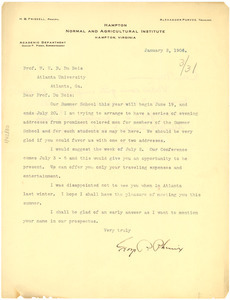 Letter from George P Phenix to W. E. B. Du Bois - Digital Commonwealth